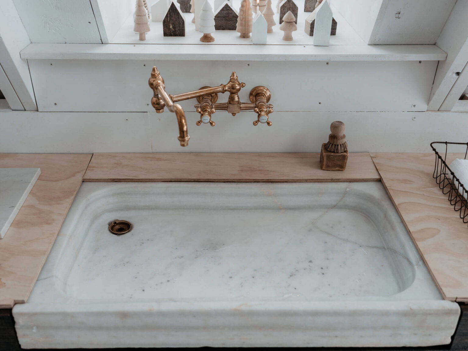 A-Frame Kitchen and the tale of the Marble Sink - Brittany Dawn Lifestyle